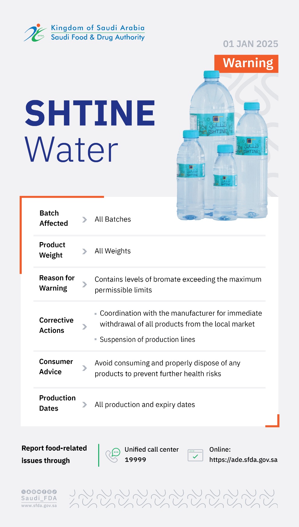 SFDA Issues Warning Against Arrowhead Roast Beef Due to Listeria Contamination | Saudi Food and ...